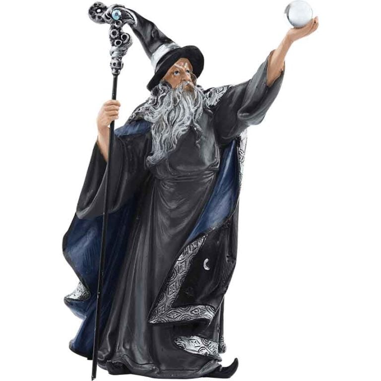 Black Robed Wizard Statue
