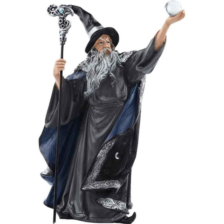 Black Robed Wizard Statue
