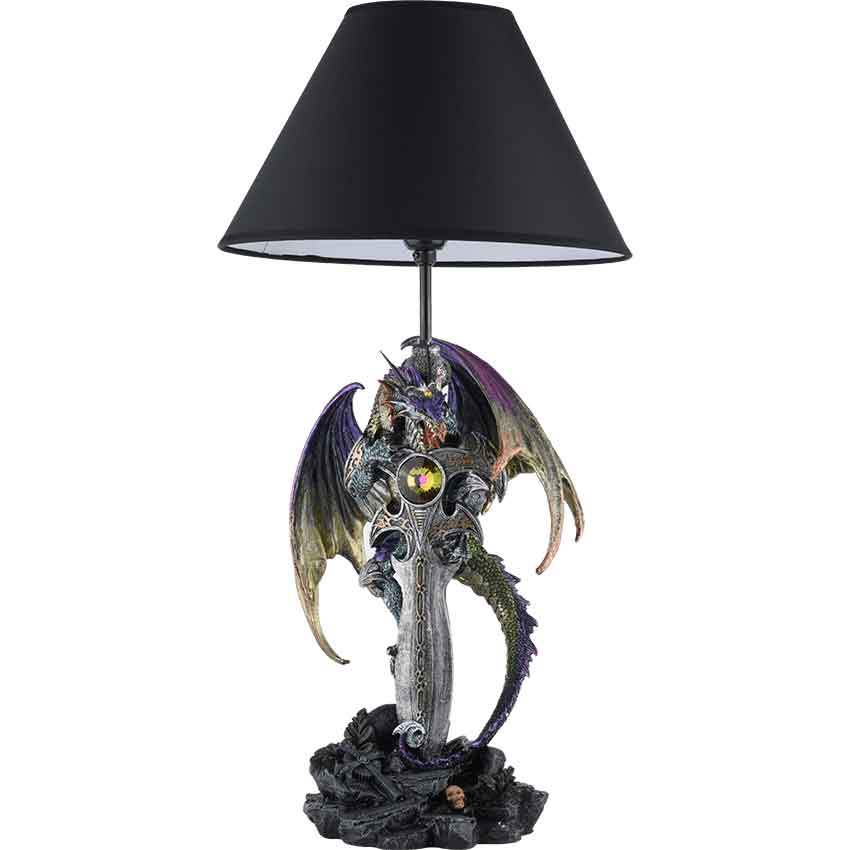 Dragon and Dagger Table Lamp