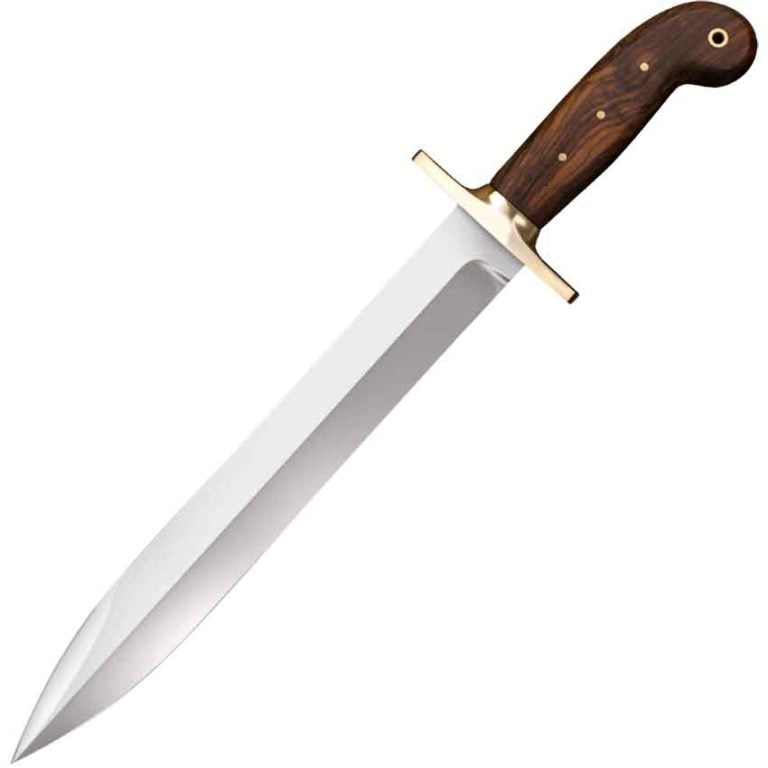 Olivewood Folded-Steel Spear Point Knife