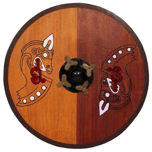 Round Horse Warrior Viking Shield