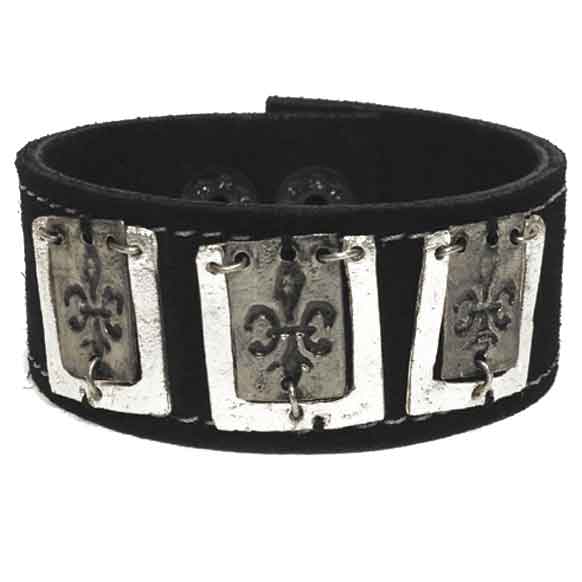 Scaled Medieval Leather Bracelet