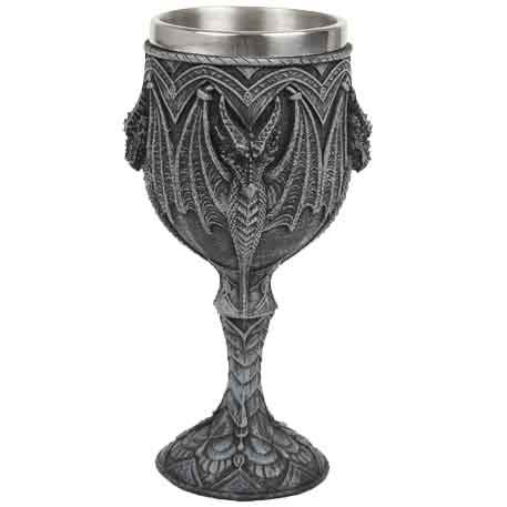 Blue Dragon with Sword Goblet