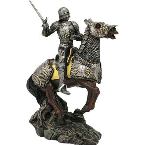 Valiant Crusader Knight Statue