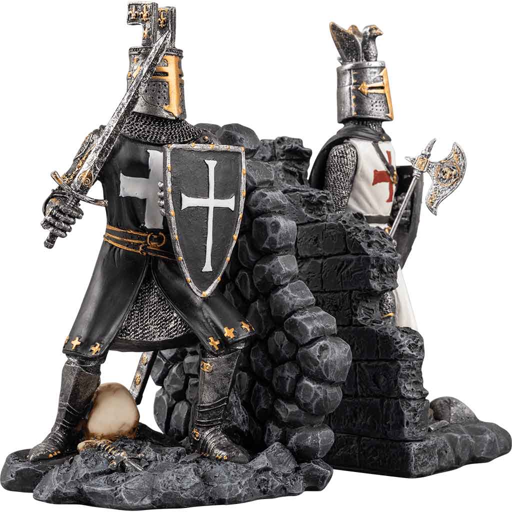Crusader Knights Bookend Set