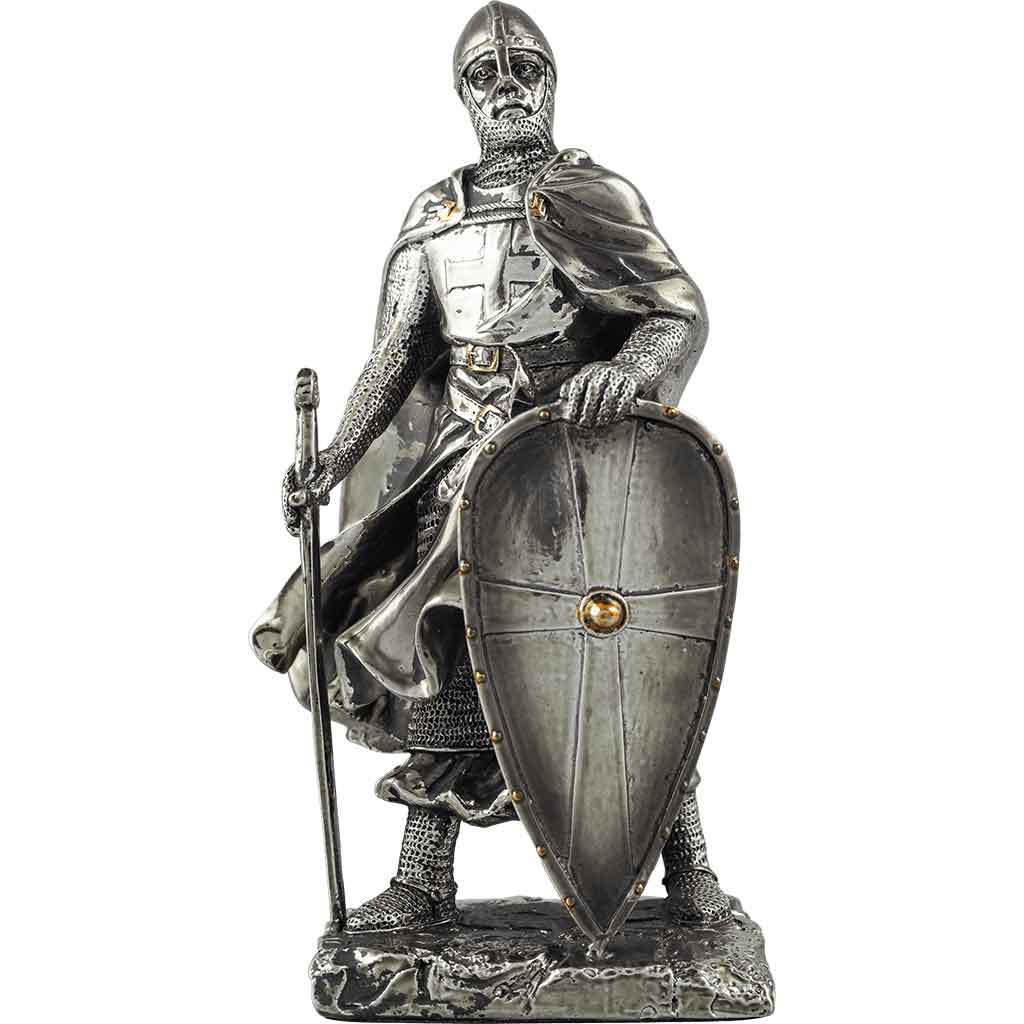 Resting Crusader Knight Statue