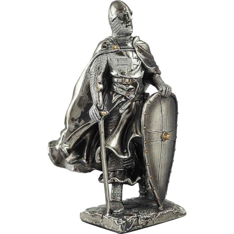 Resting Crusader Knight Statue