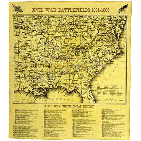 Civil War Battle Map Timeline