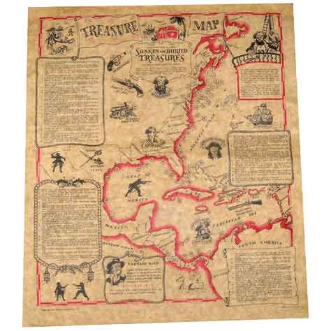Buccaneers Treasure Map