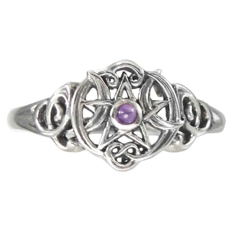 Wiccan Rings and Pentacle Bands - Dark Knight Armoury