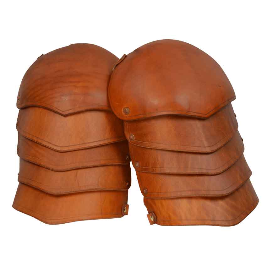 Molded Leather Spaulders