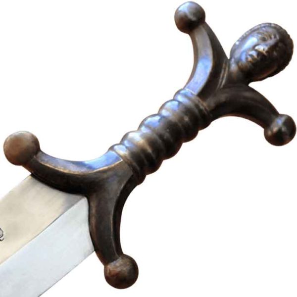 Celtic Anthropomorphic Sword With Scabbard and Belt