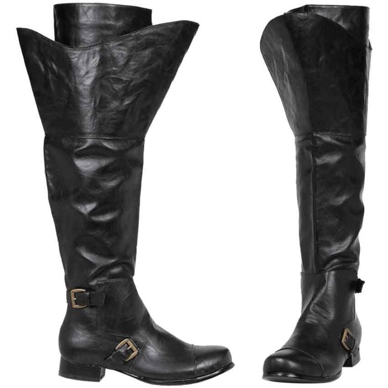 Leather Pirate Boots & Footwear