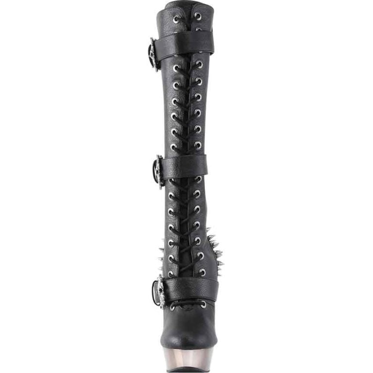 Knee High Goth Punk Heeled Boots