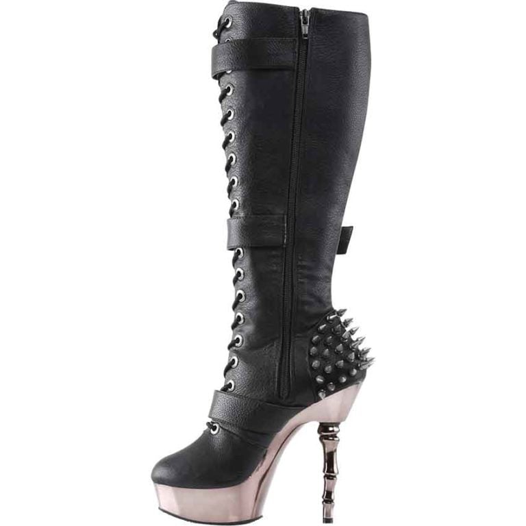 Knee High Goth Punk Heeled Boots
