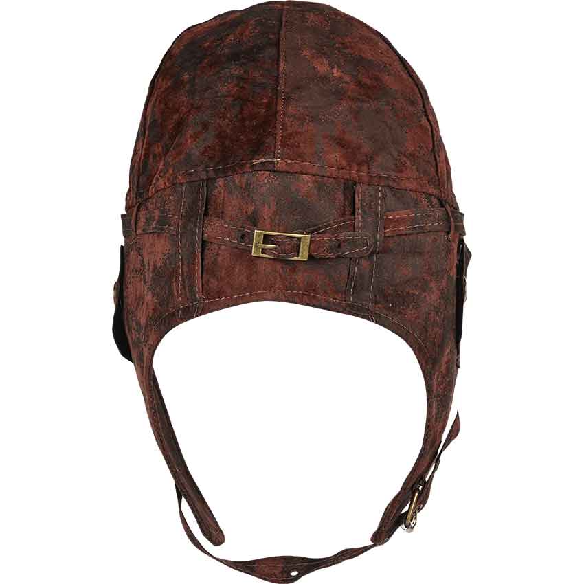 Leather Aviator Cap