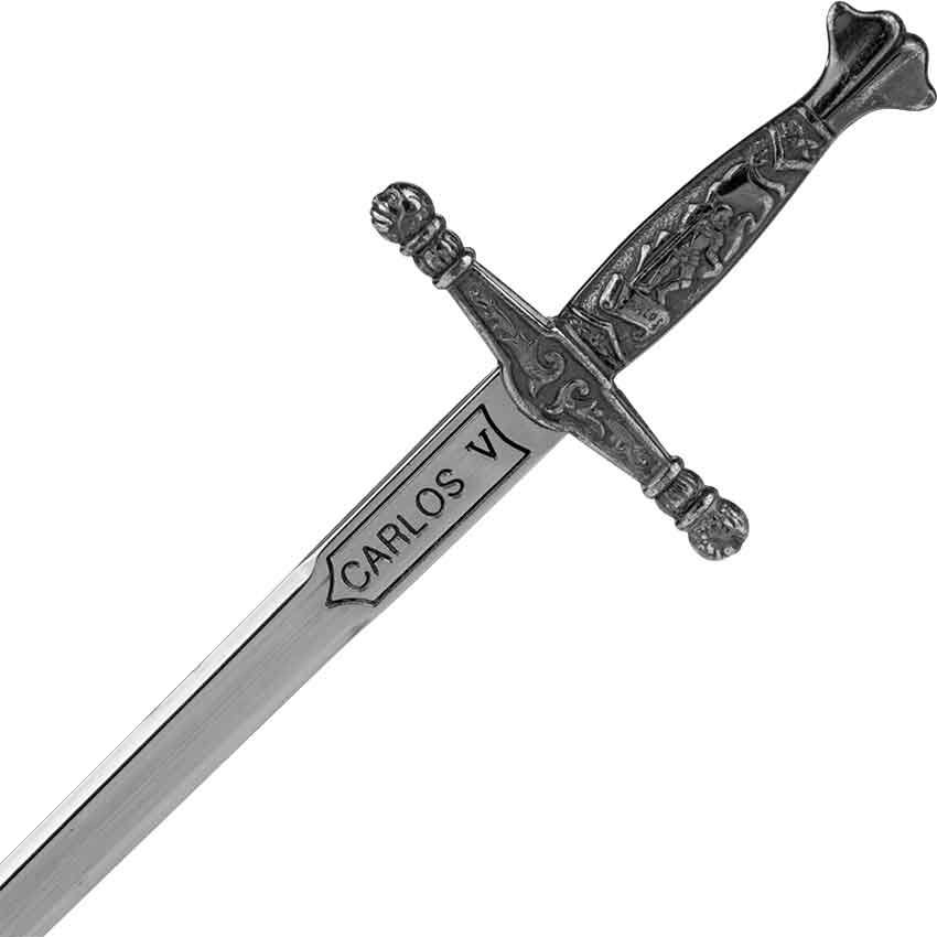 Miniature Silver Charles V Sword by Marto