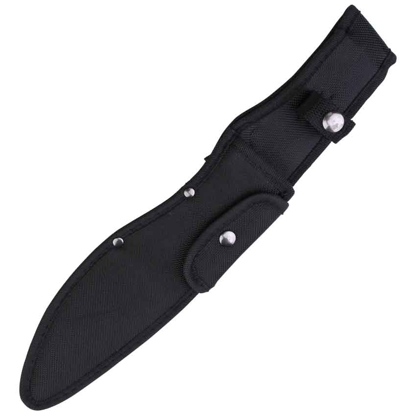 Black Swept Blade Survival Knife