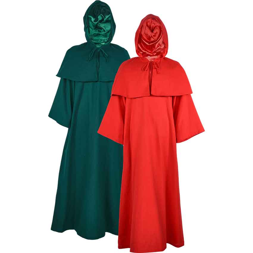 Medieval Cloaks, Capes, and Robes