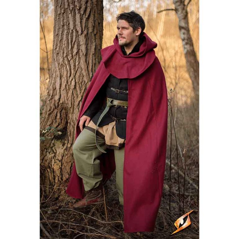 Wool Cloak with Mantle