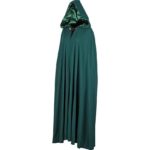 Medieval Hooded Cloak with Leather Fastener
