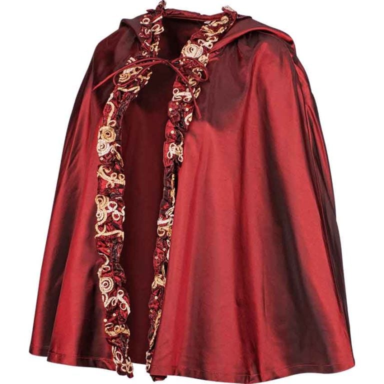 Womens Hooded Renaissance Shoulder Cape