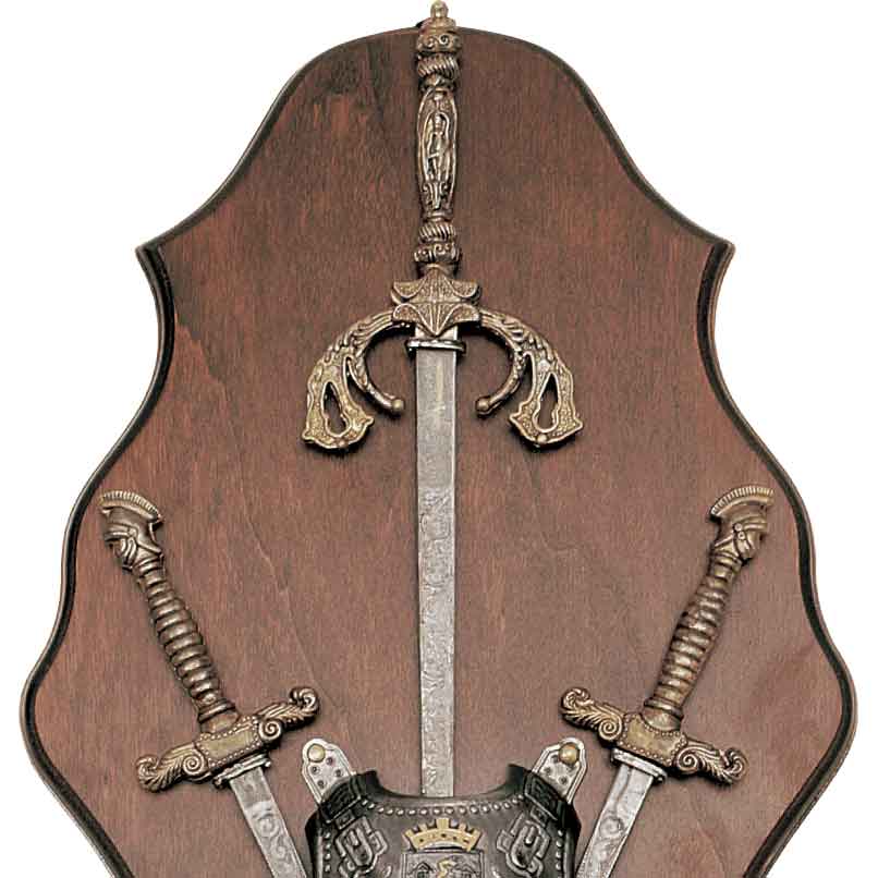 Medieval Weapons Display Plaque