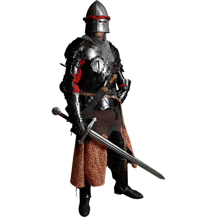 Large Blackened Balthasar Spaulders