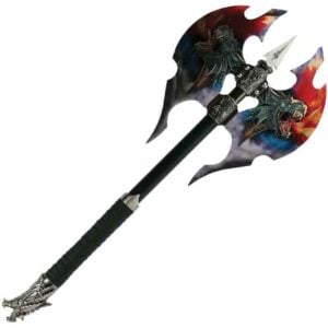 Double Headed Battle Axes - Dark Knight Armoury