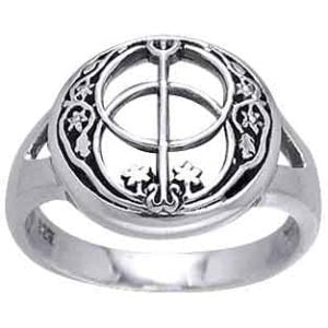 Silver Chalice Well Ring