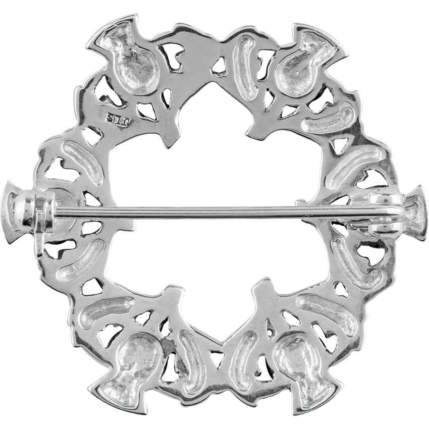 Scottish Thistle Wreath Pin