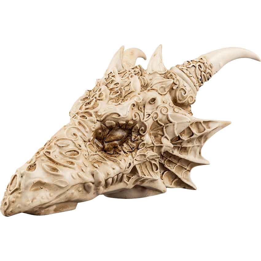 Elegant Dragon Skull Statue