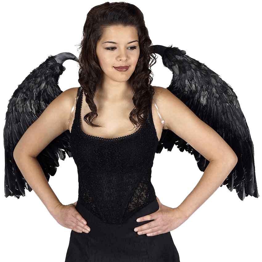 Dark Fairy Clawed Feather Wings