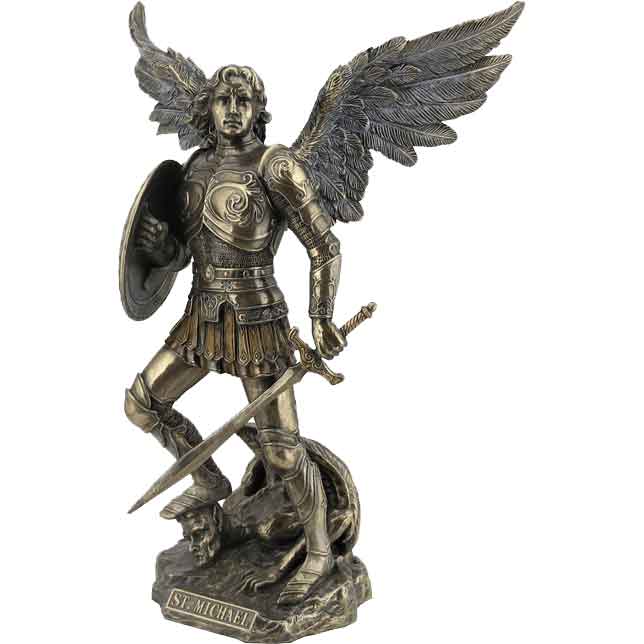 Angel Fighting Demon Statue