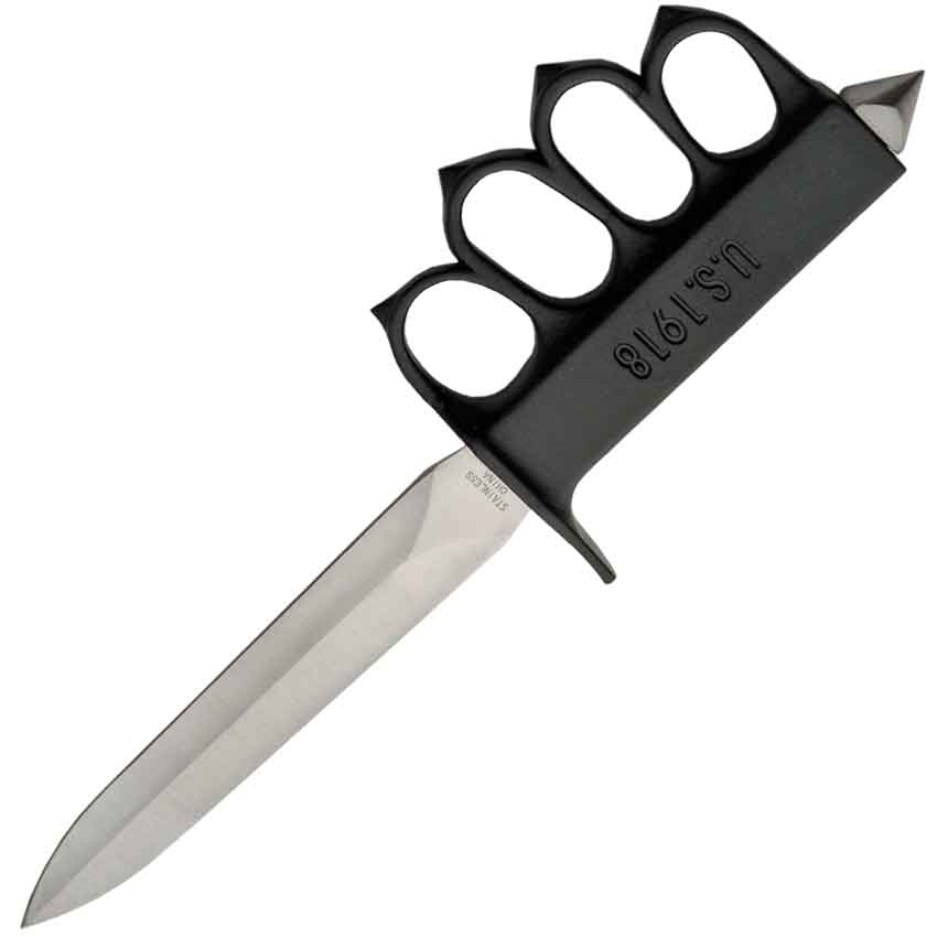 Black WWI Knuckle Duster Trench Knife