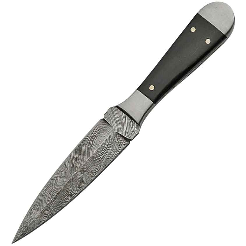 Horn Handle Layered-Steel Boot Dagger