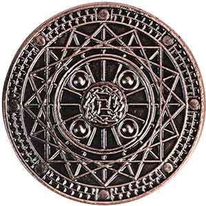 Set of 10 Copper Earth LARP Coins