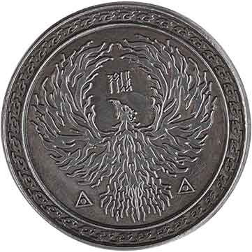 Set of 10 Silver Mage LARP Coins