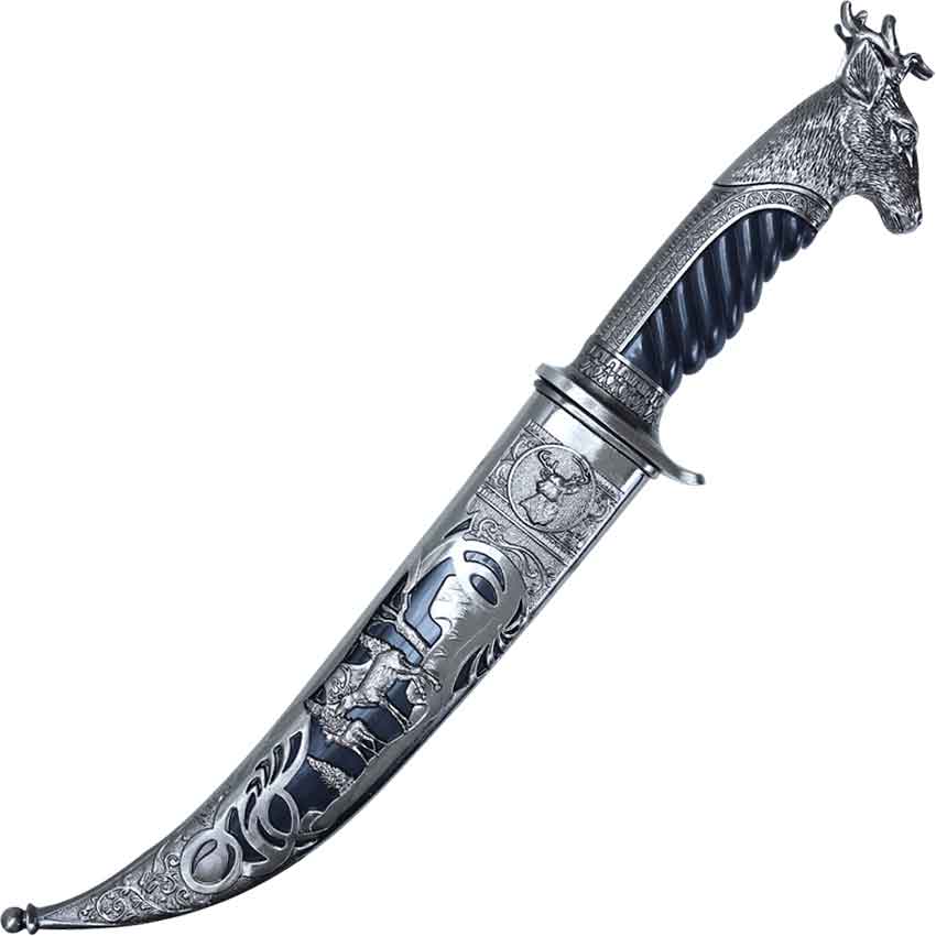 Ornate Deer Handle Knife