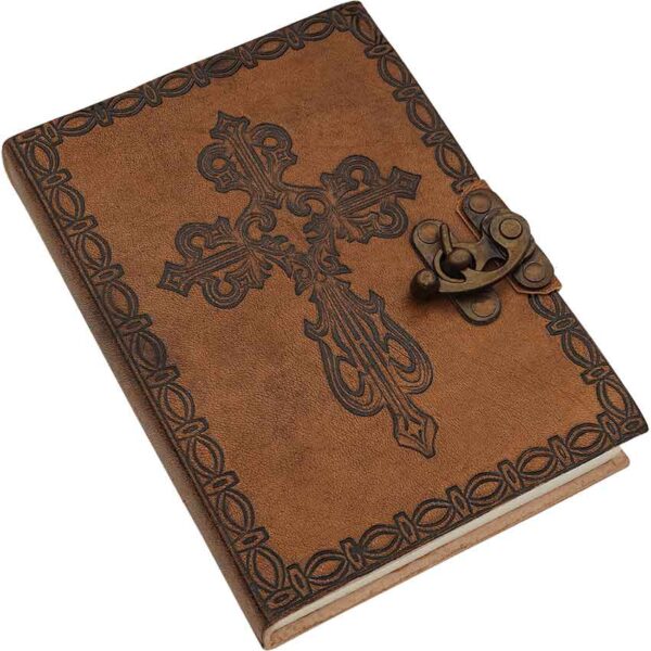 Medieval Cross Leather Diary