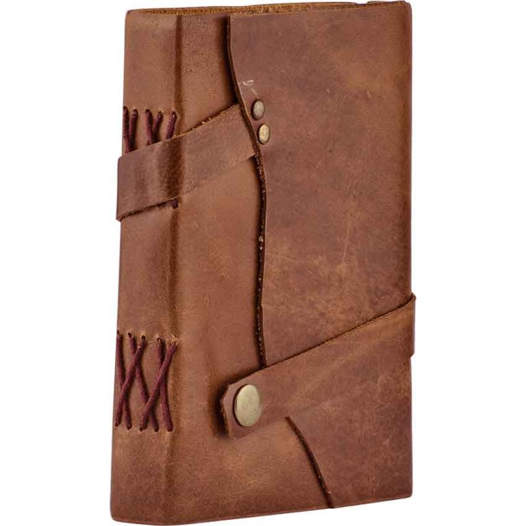Leather Journal with Snap Closure