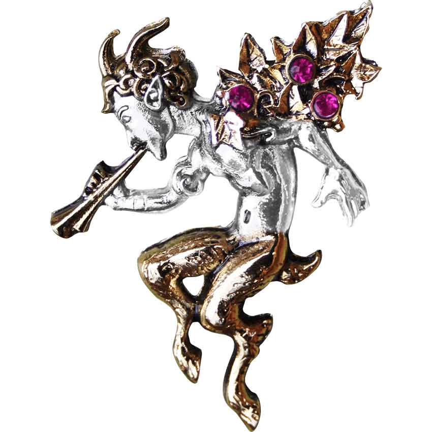 Greek God Pan Brooch
