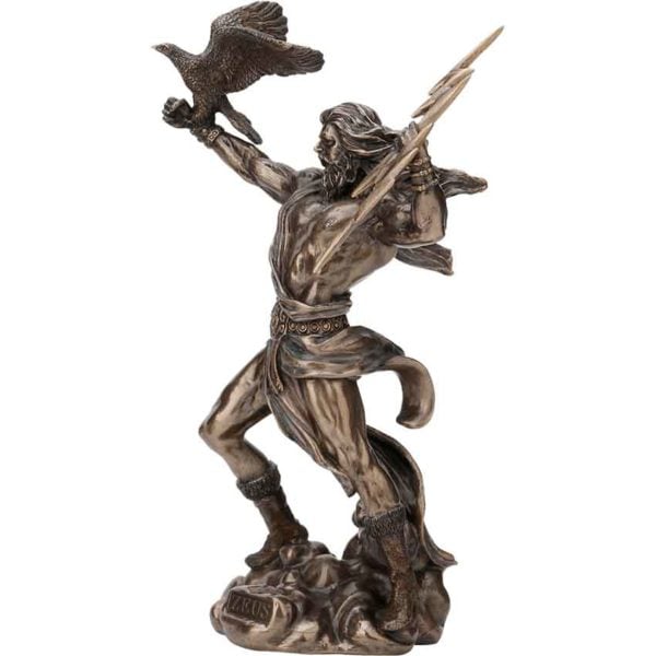 Zeus with Thunderbolt and Eagle Statue