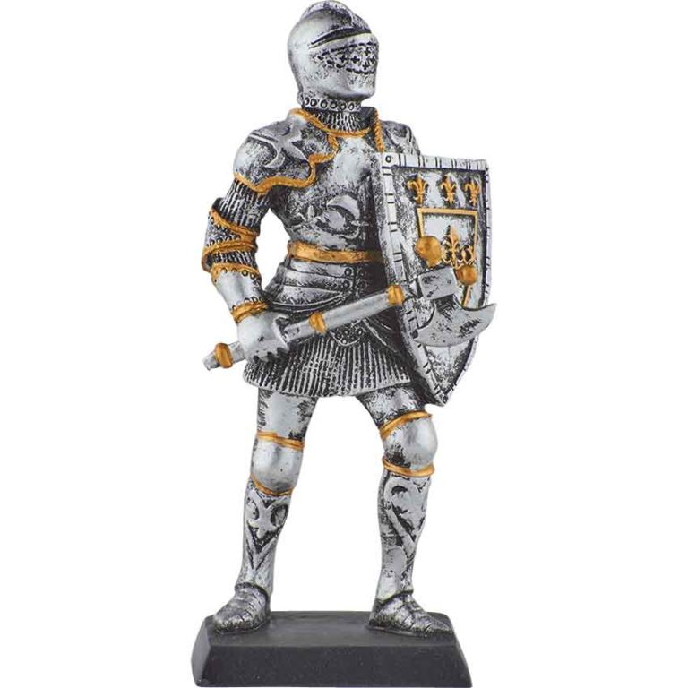 Triumphant Medieval Knight Statue