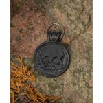 Skull Leather Key Chain