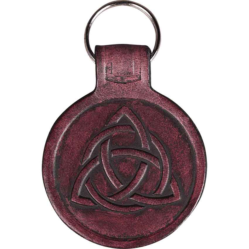 Celtic Knot Leather Key Chain