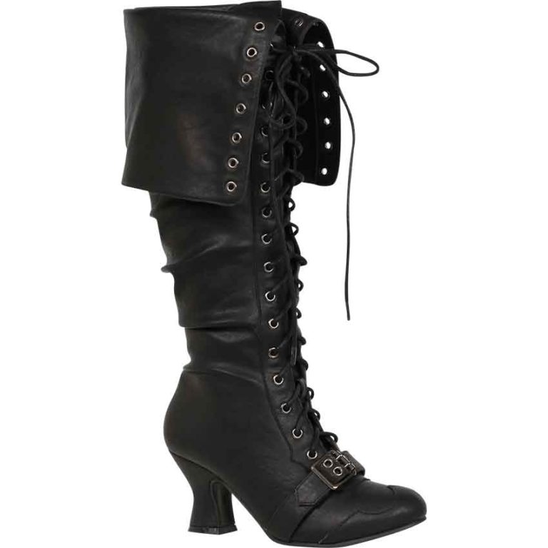 Leather Pirate Boots & Footwear