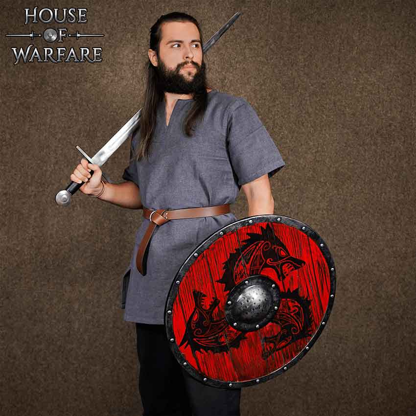 Medieval Dragon Viking shield, Battle Ready Viking Warrior Shield ...