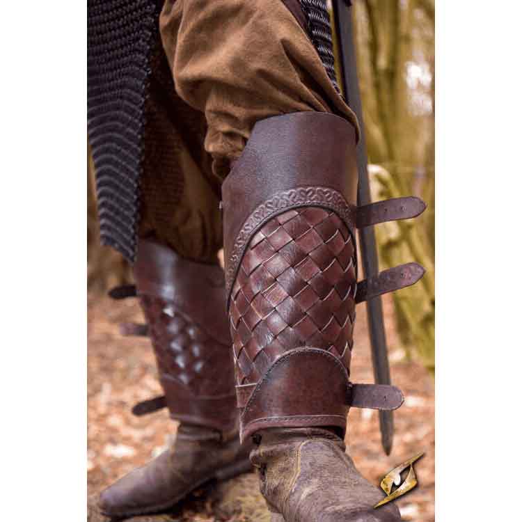 Ranger Leather Greaves - Brown