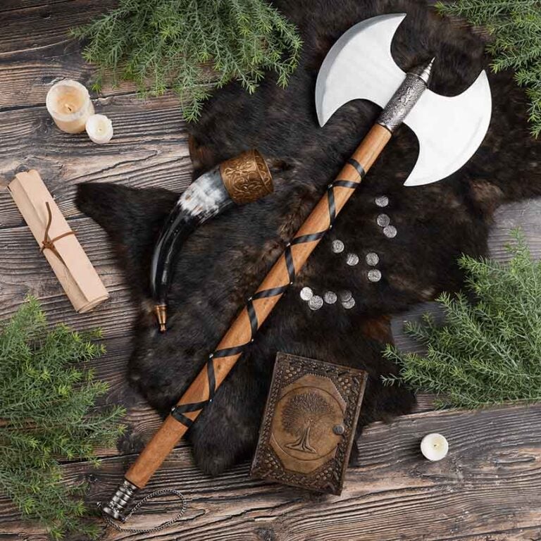 Double Headed Battle Axes - Dark Knight Armoury